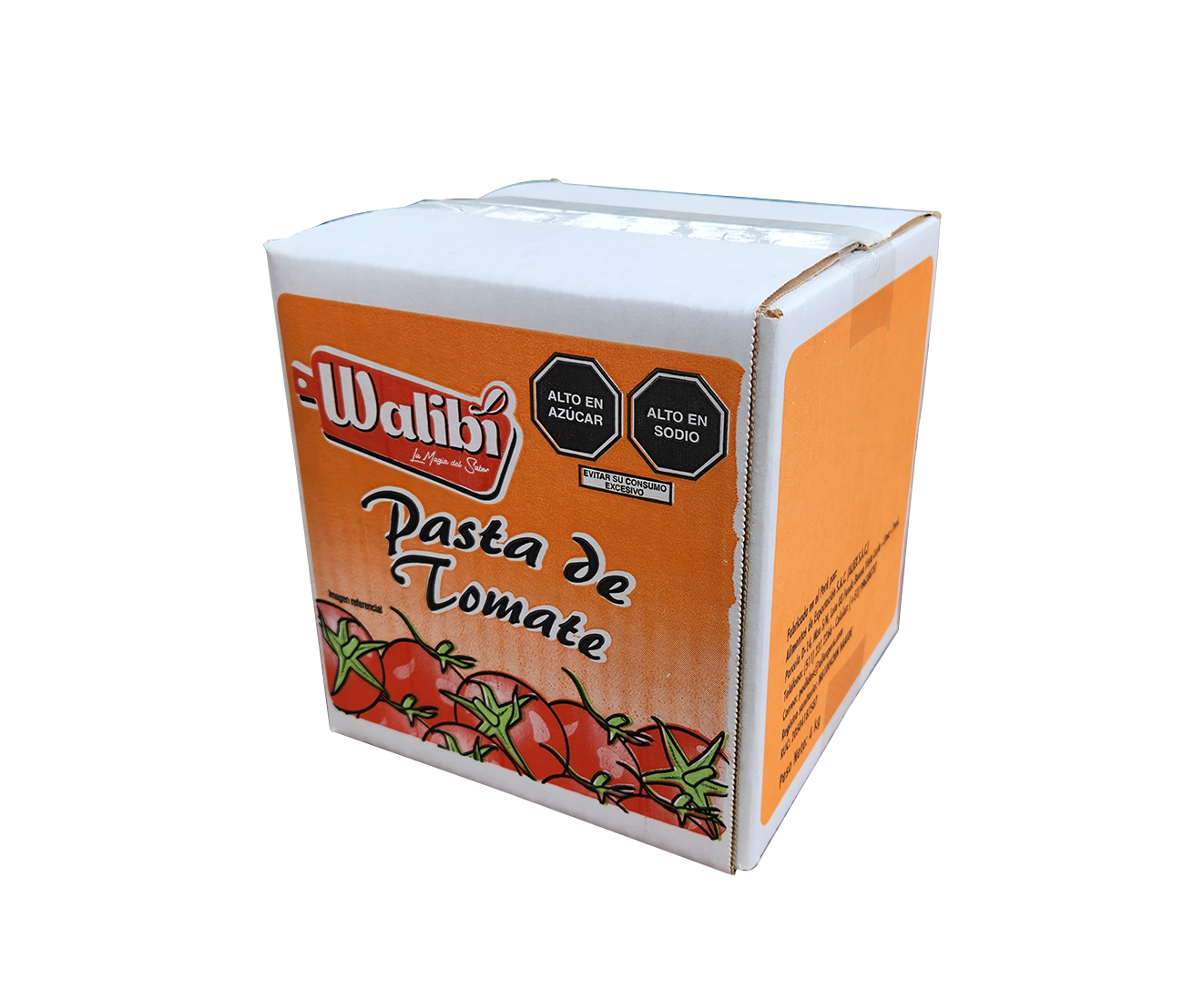 Pasta de tomate Walibí Plancha de 4 Cajas x 4kg - (16 kilos ...